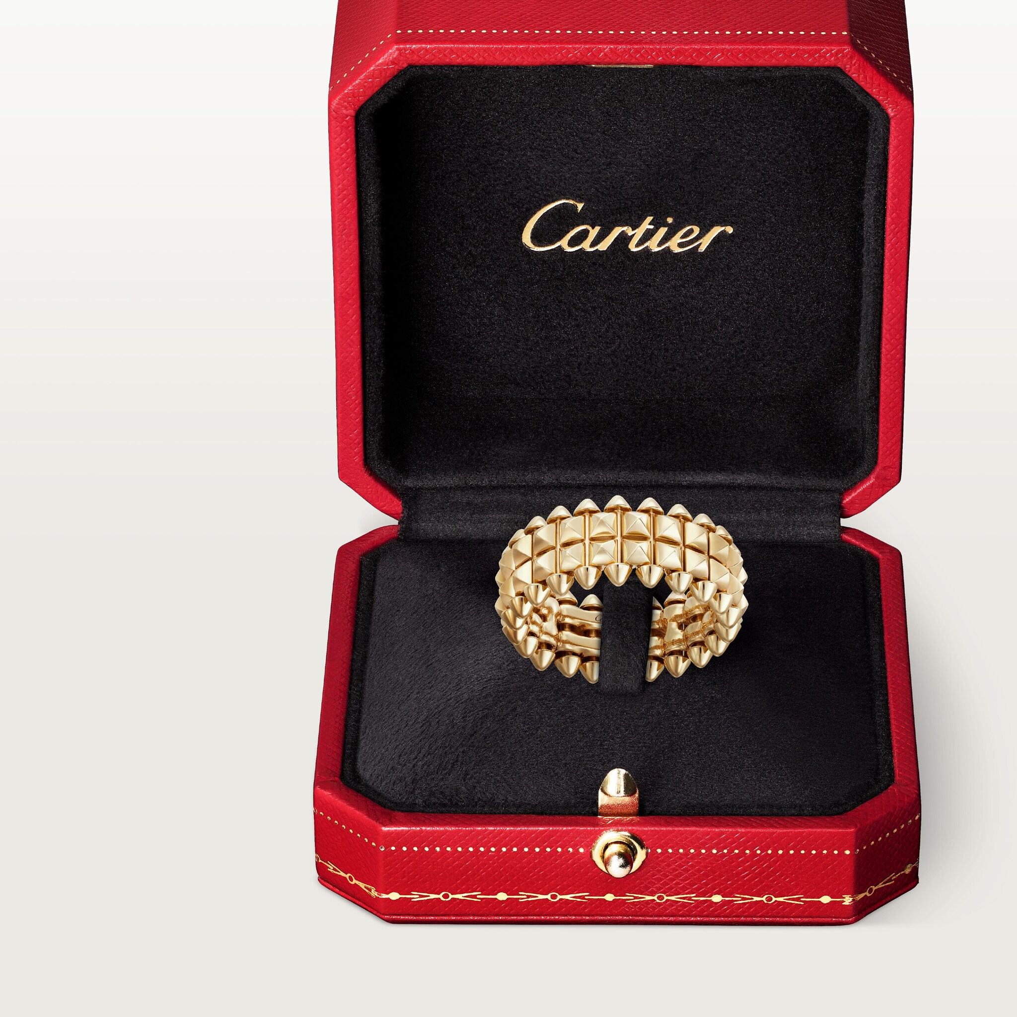 Clash de Cartier ring, double row - Rings | Cartier KWT
