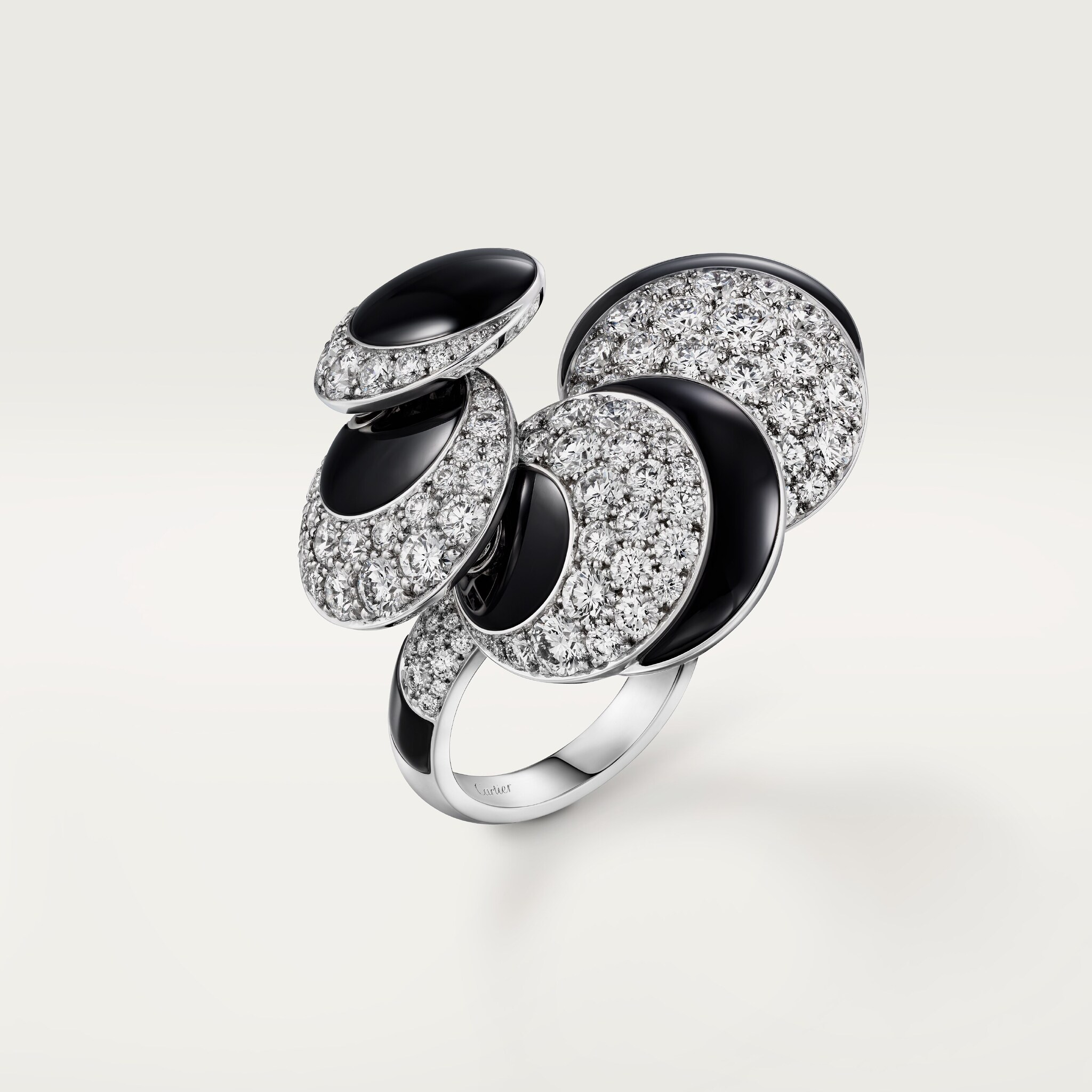 Cartier Libre Polymorph ring, onyx, transformable - Rings | Cartier QAT