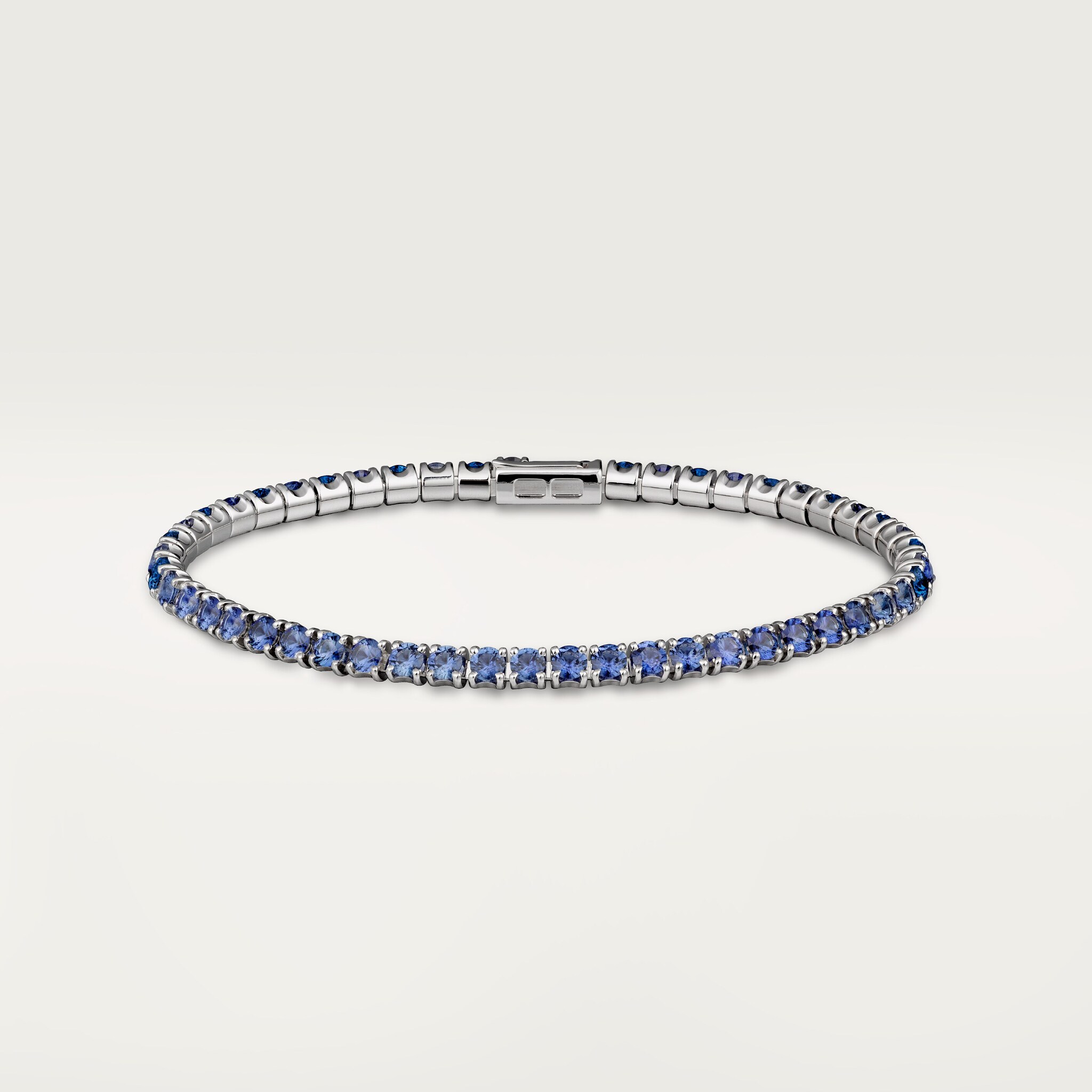 Essential Lines bracelet, brilliant-cut sapphires - Bracelets | Cartier QAT