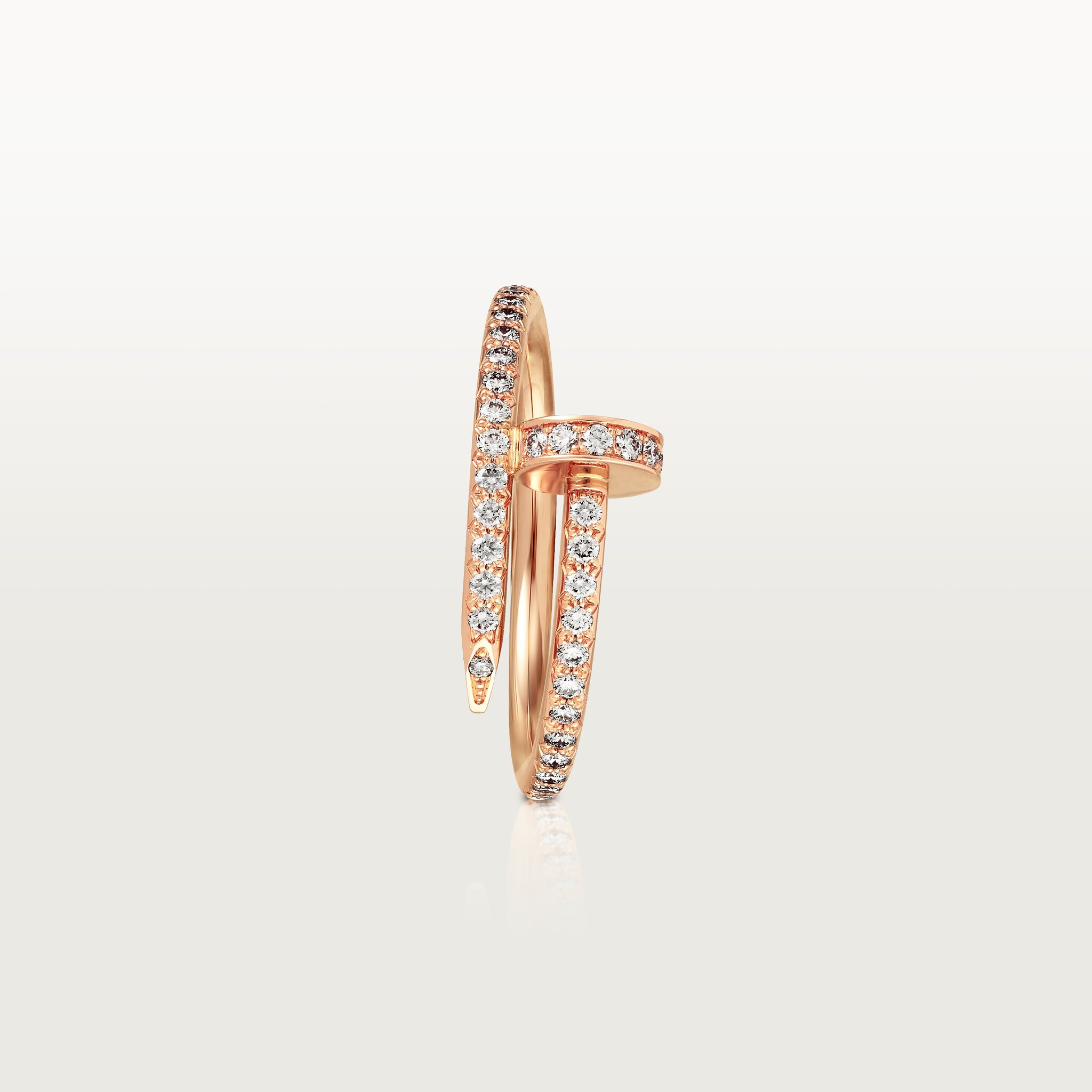 Juste un Clou ring, small model, half-paved - Rings | Cartier KWT