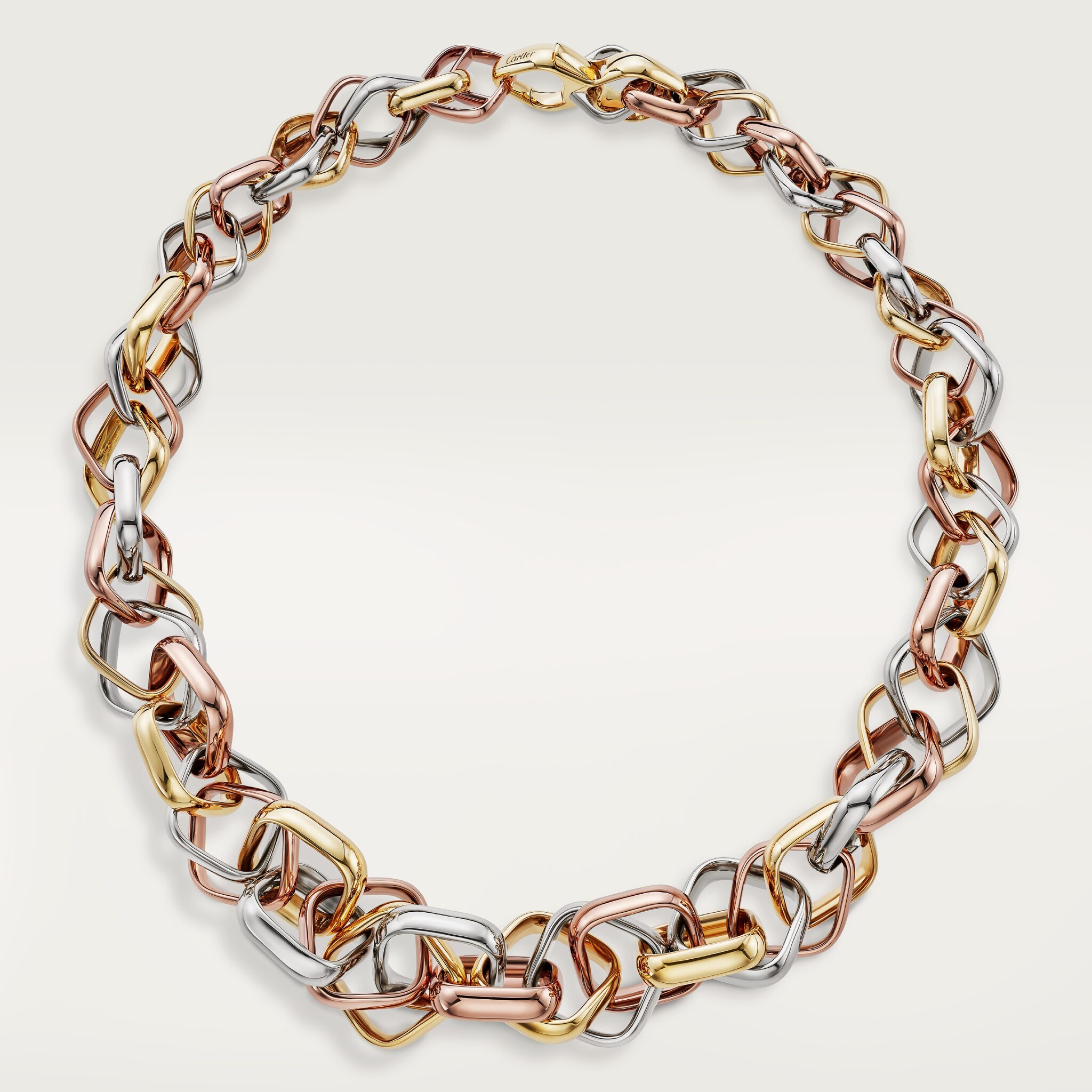 Trinity necklace, cushion-shaped, extra-large model