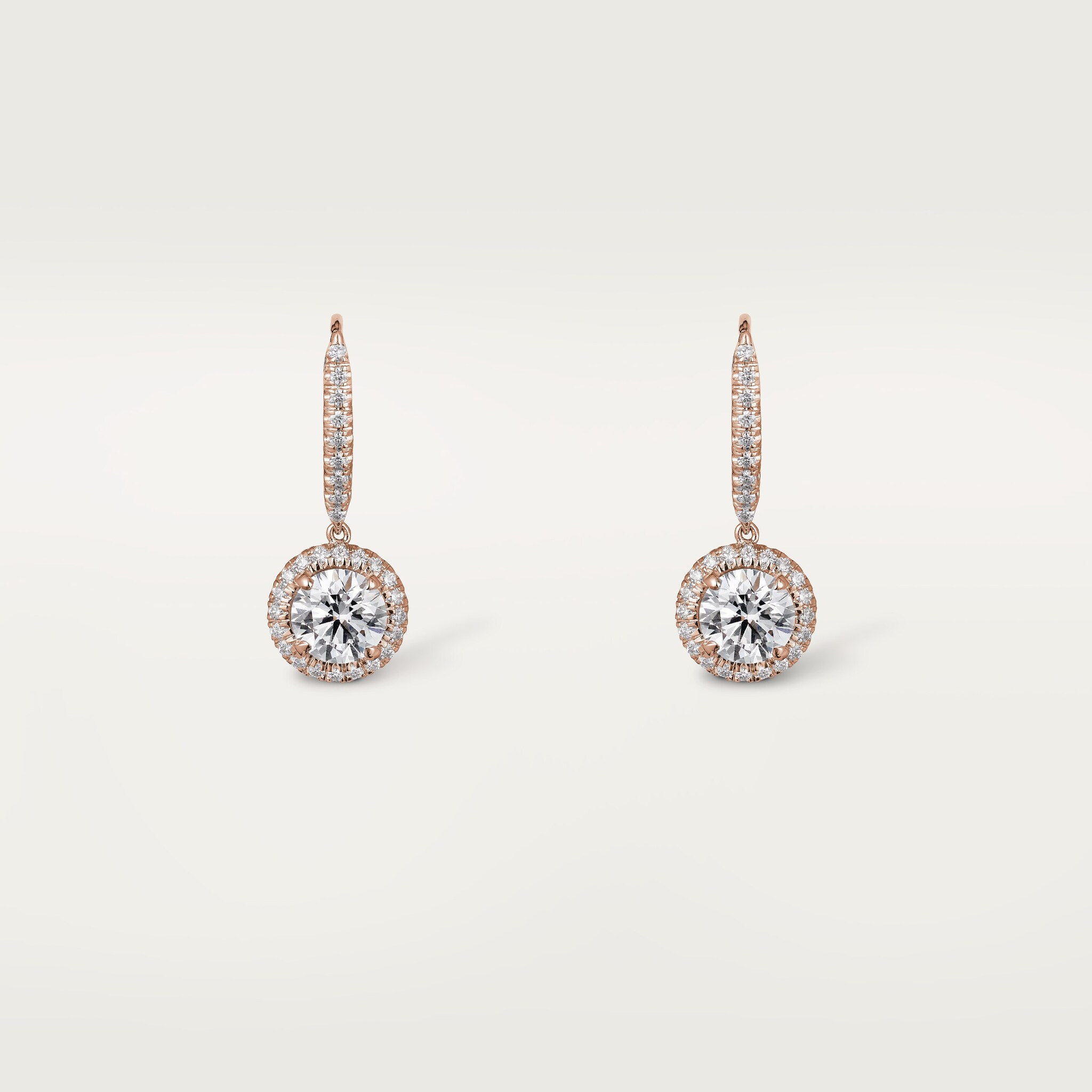 CRN8515125 - Cartier Destinée earrings - Pink gold, diamonds - Cartier