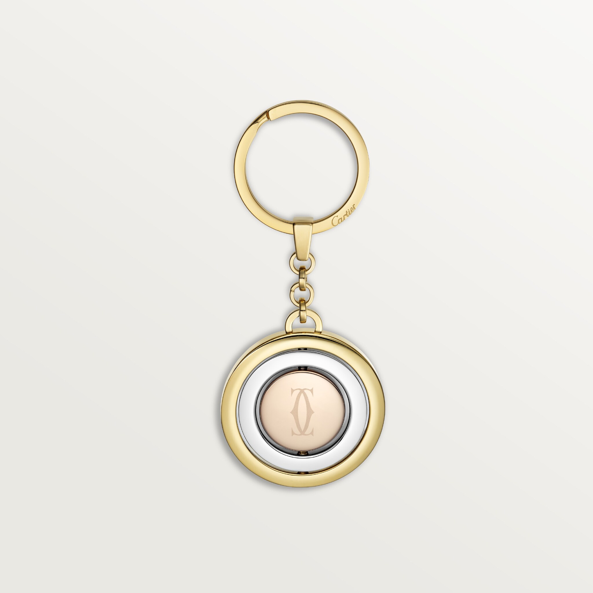 Three ring motif key ring Trinity