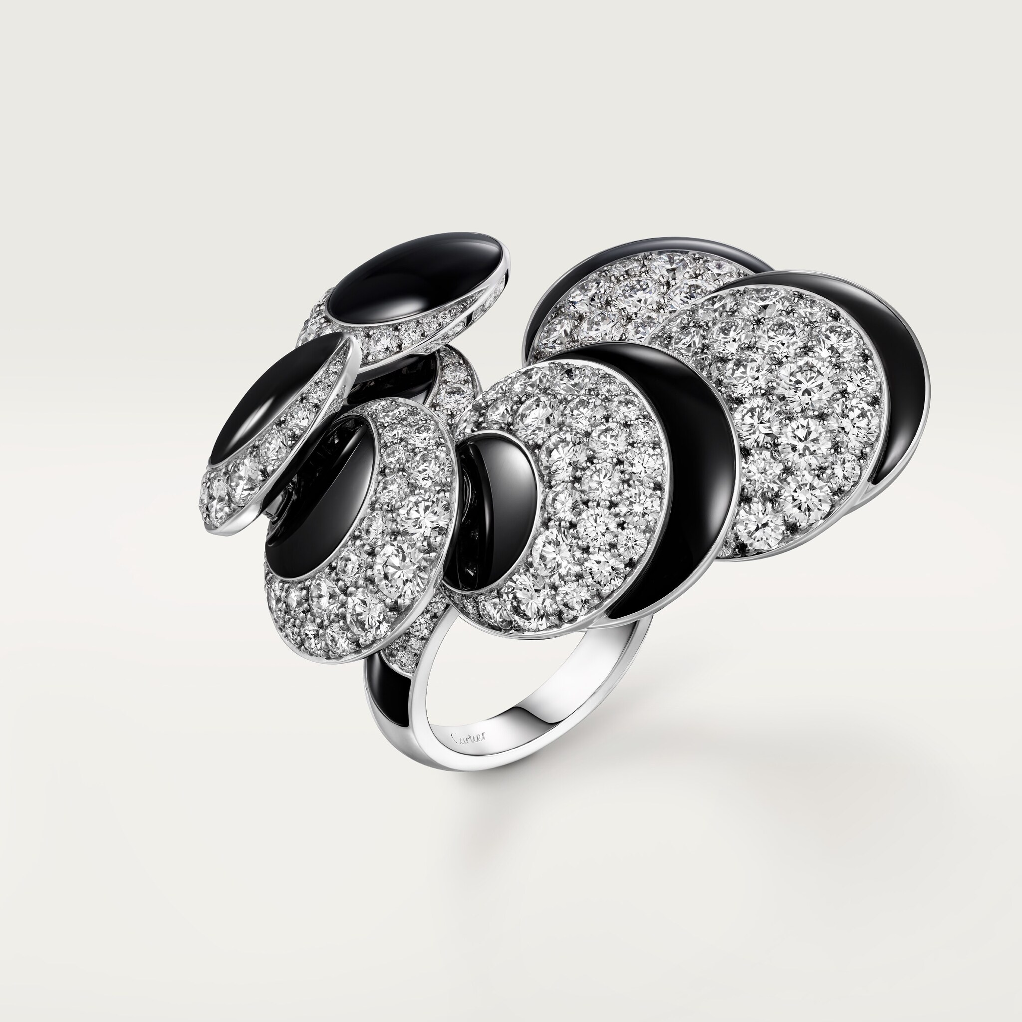 Cartier Libre Polymorph ring, onyx, transformable