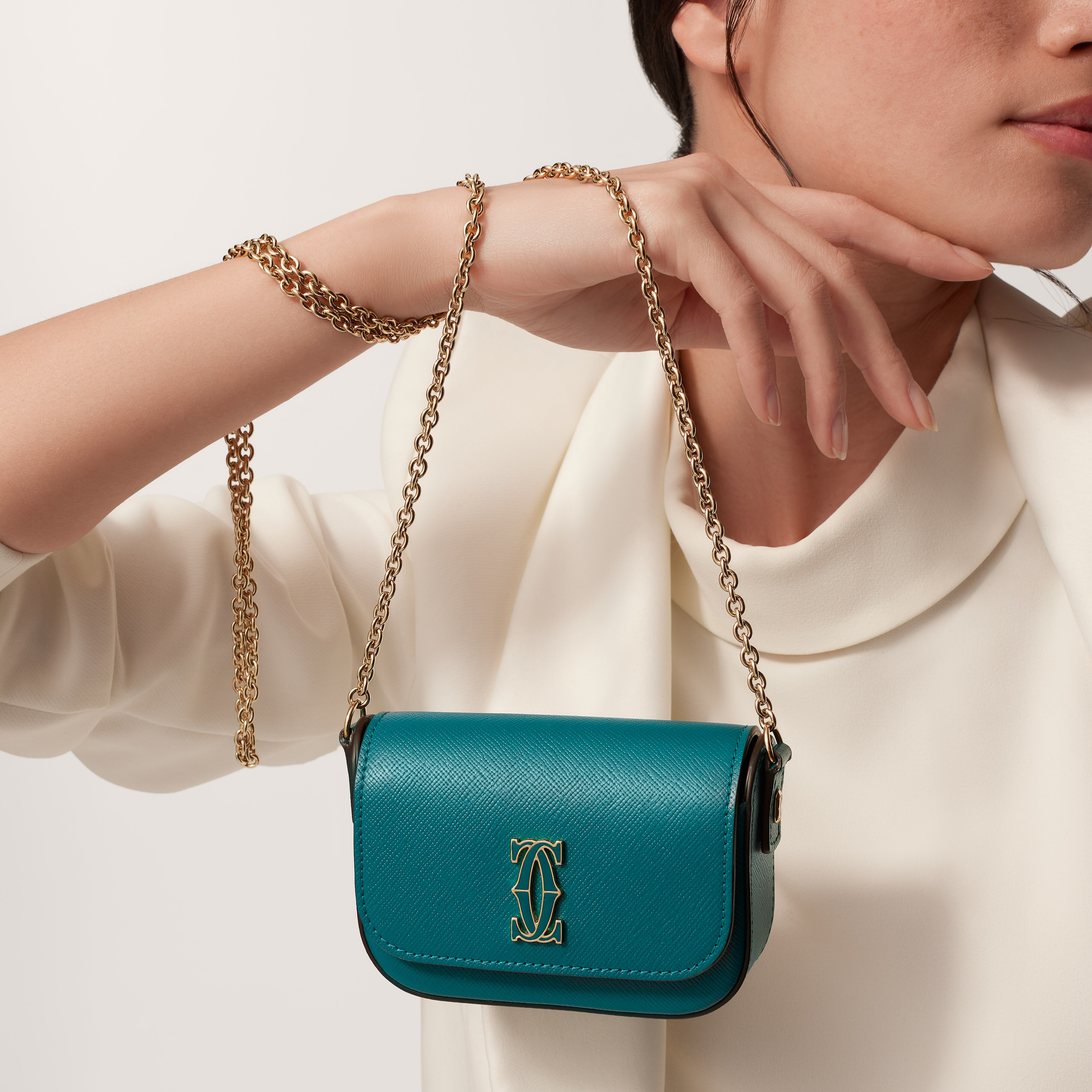 Micro model chain bag, C de Cartier