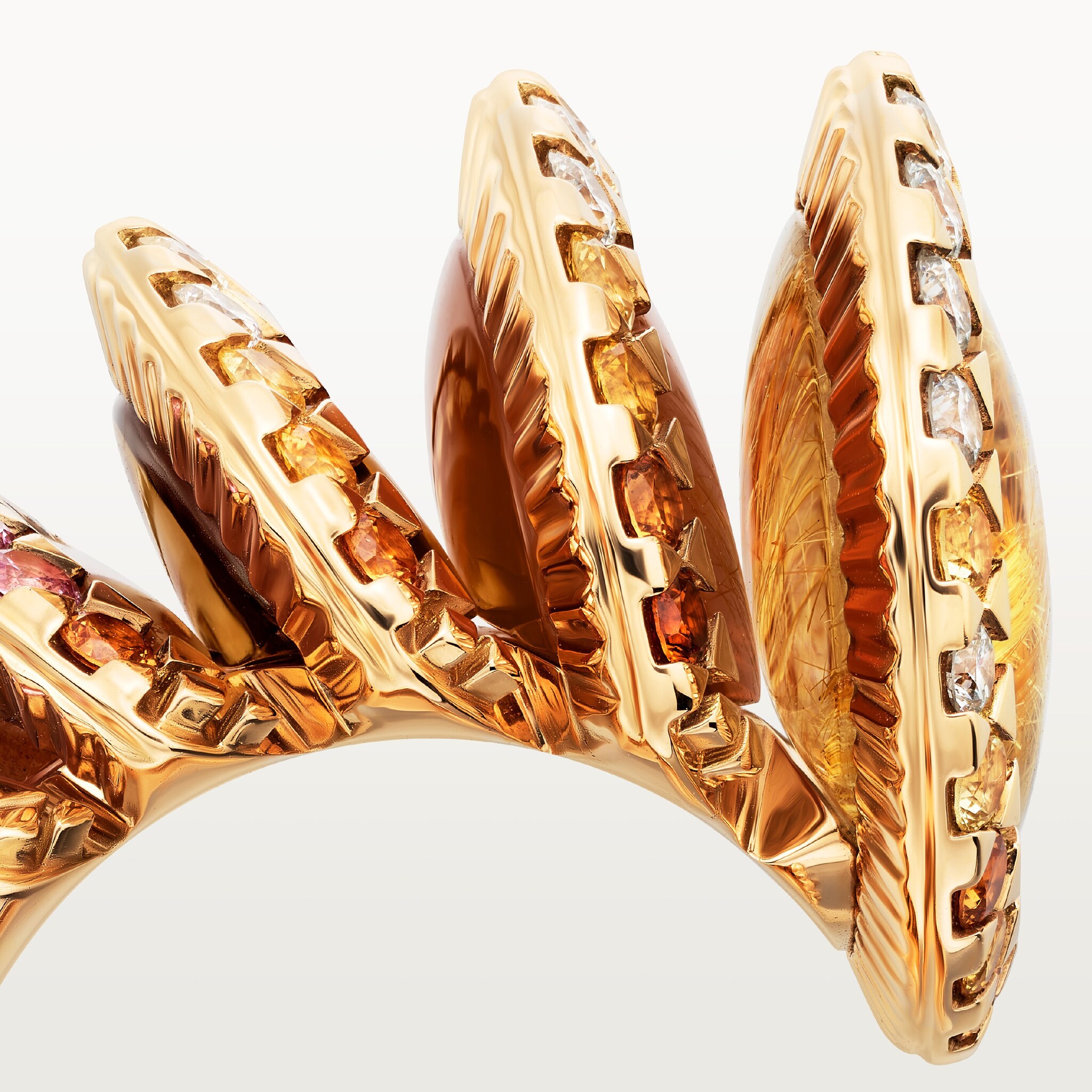 Cartier Libre Polymorph ring, chalcedony, diamonds