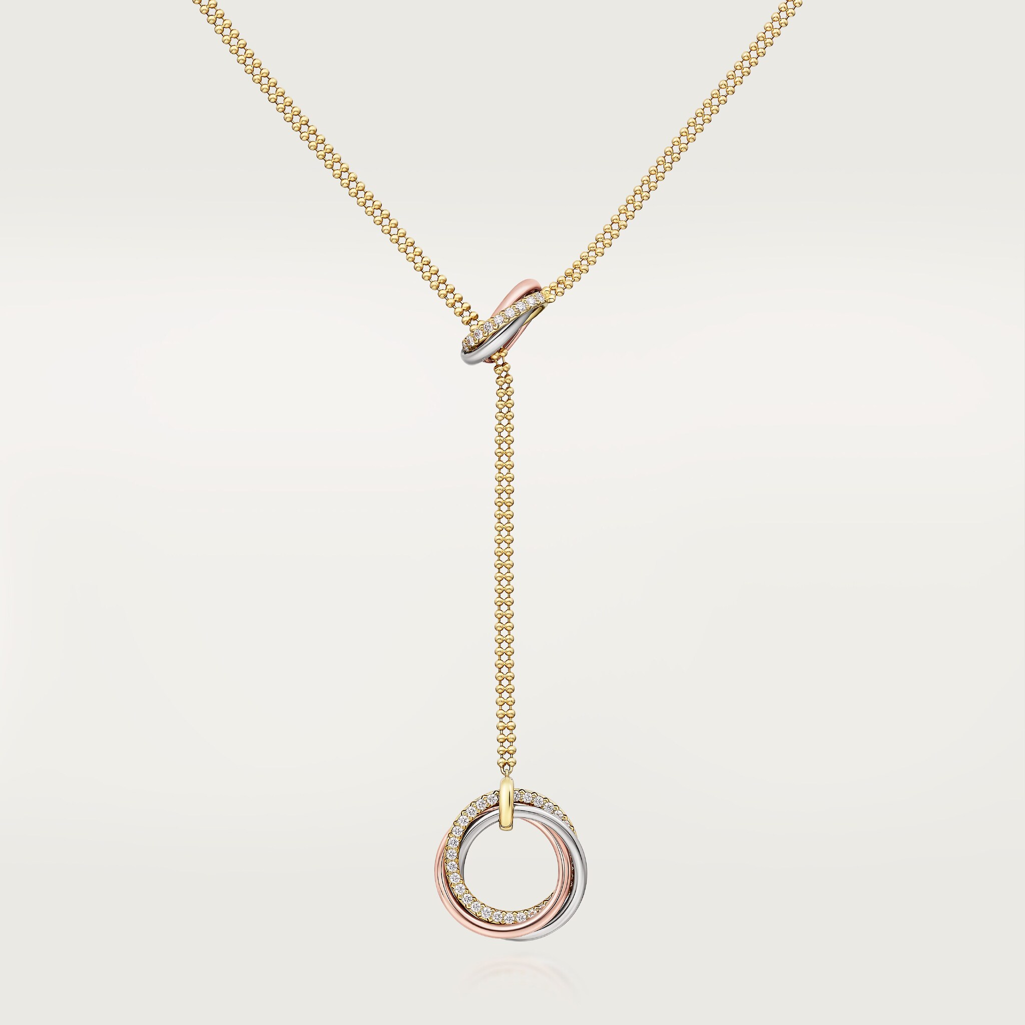 Trinity necklace, diamonds