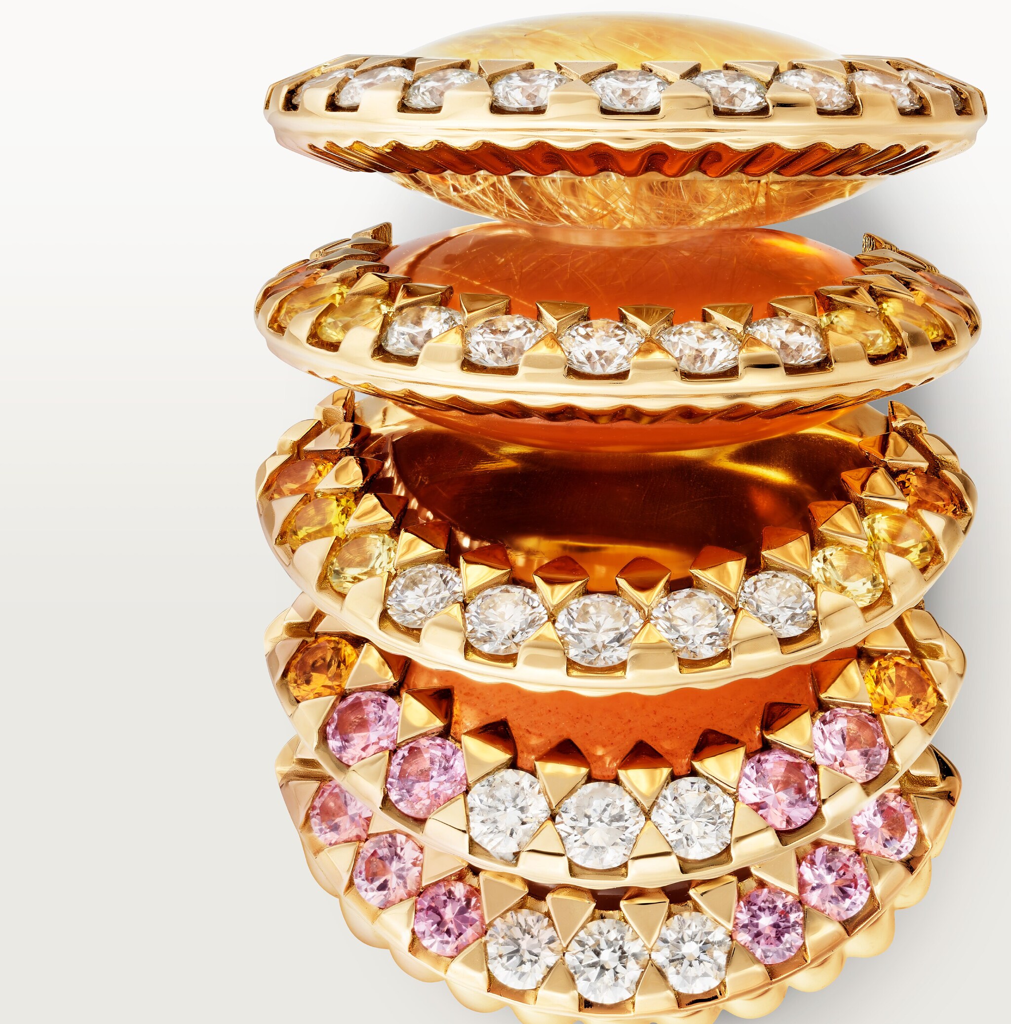 Cartier Libre Polymorph ring, chalcedony, diamonds