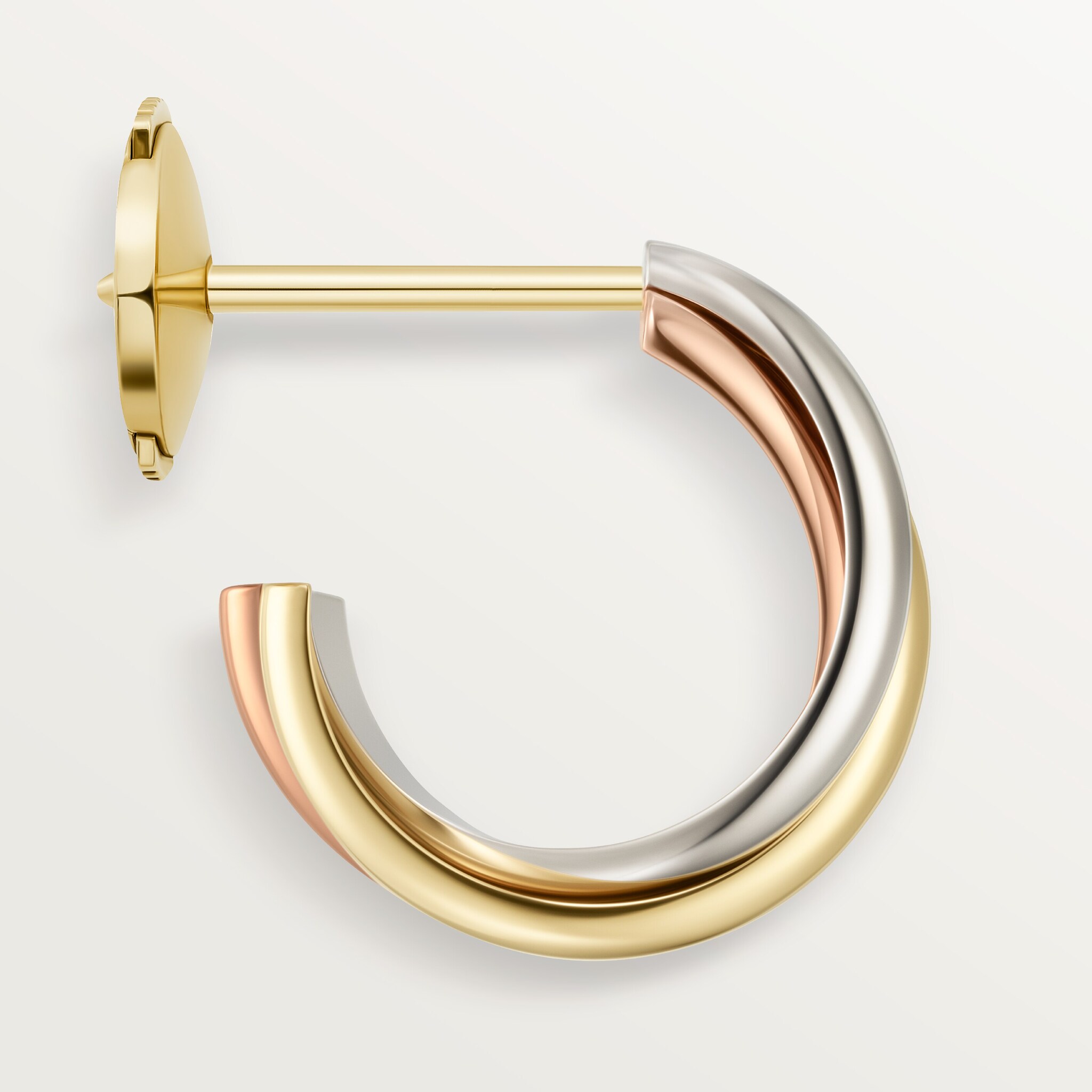 Trinity | Tri-Color Gold Earrings | Cartier®