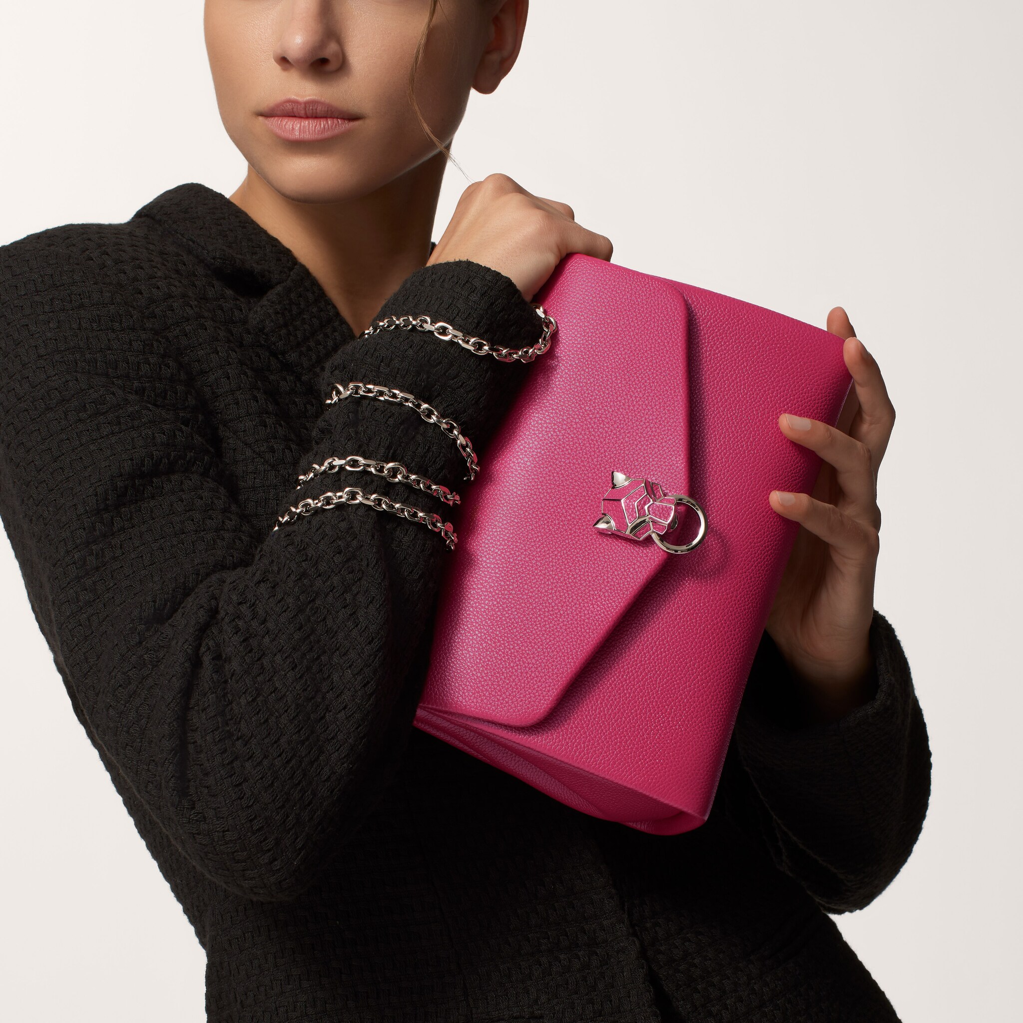 Small model chain bag, Panthère Graphique de Cartier