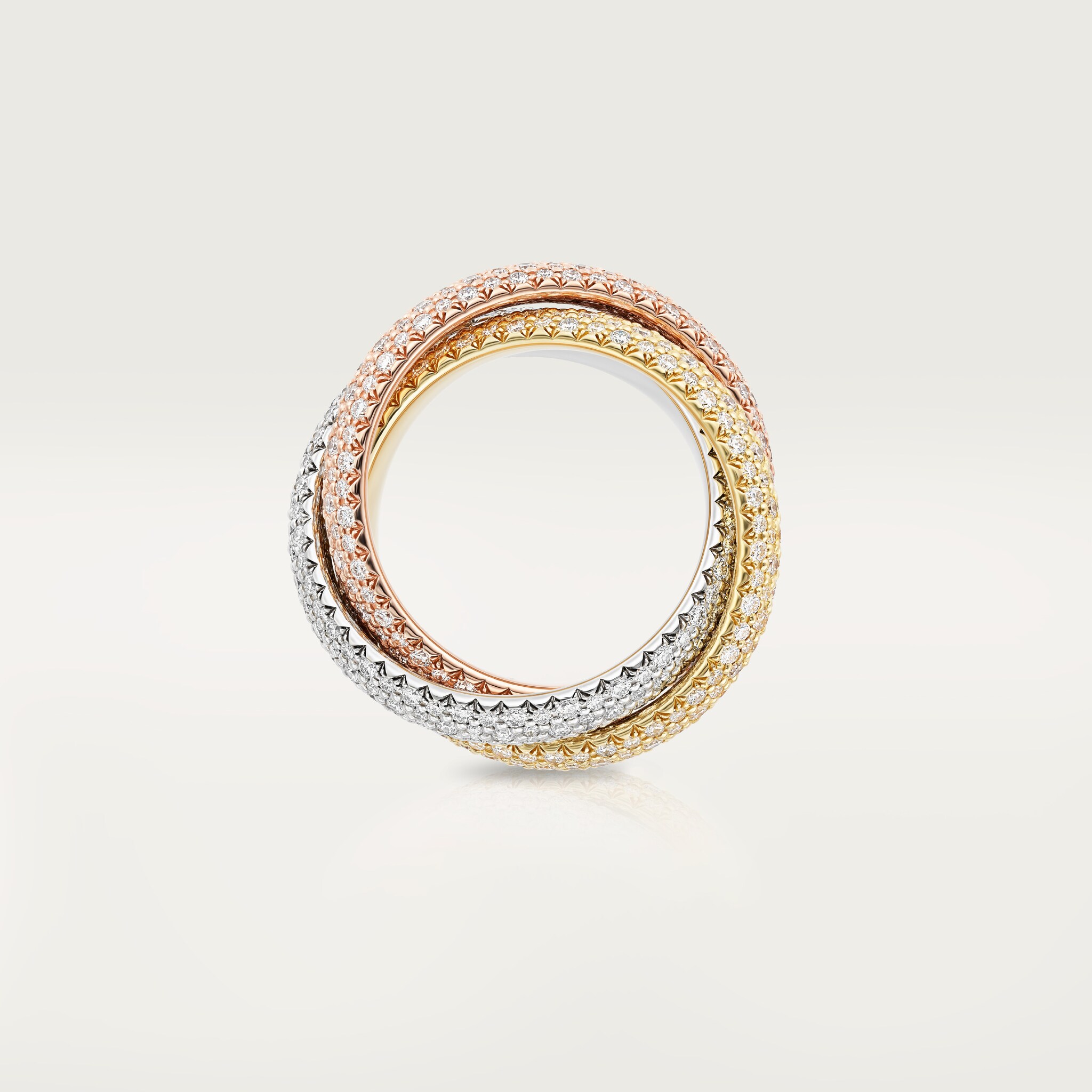 Trinity ring, large model, paved