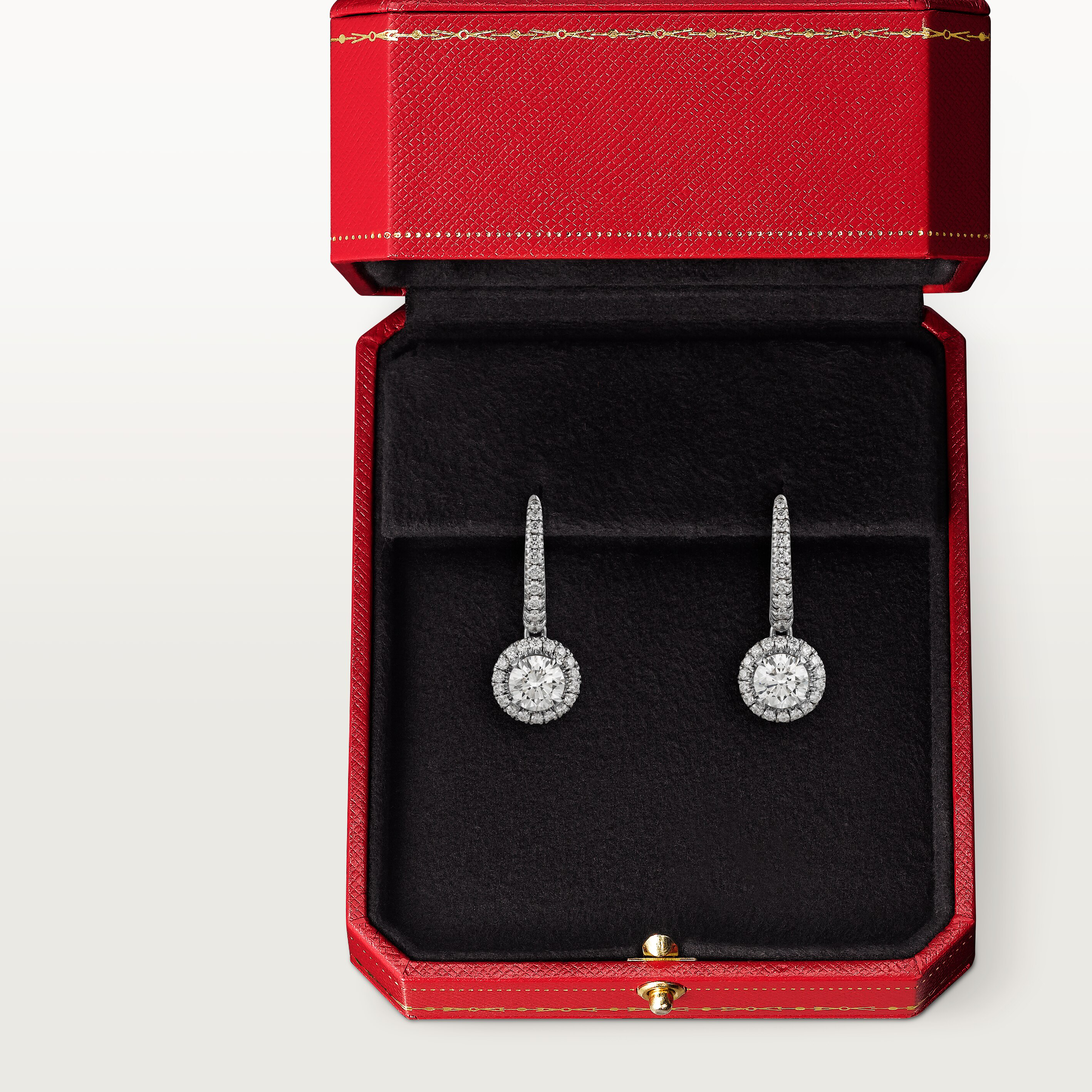 CRN8515183 - Cartier Destinée earrings - White gold, diamonds - Cartier