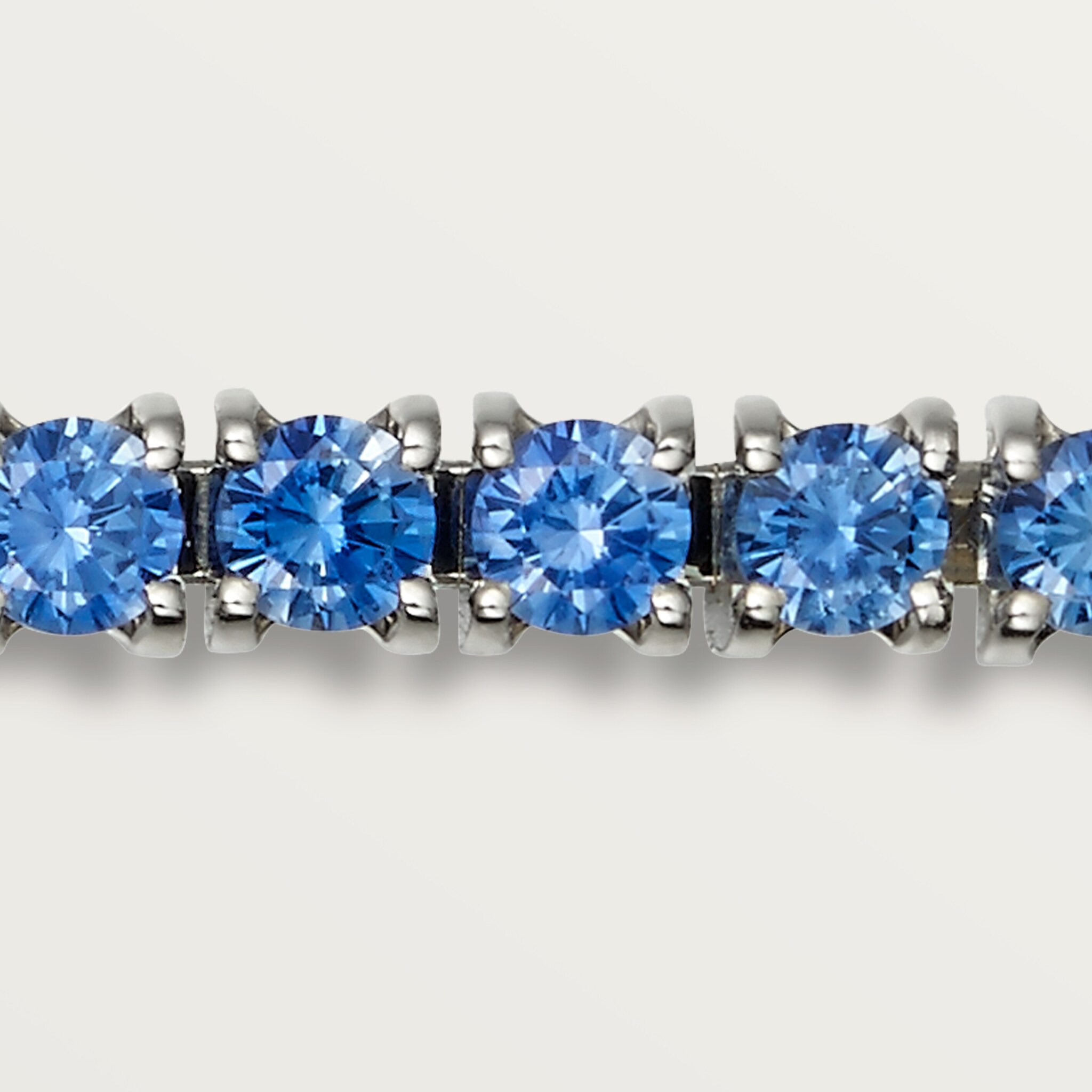 CRN6712417 - Essential Lines bracelet - White gold, sapphires - Cartier