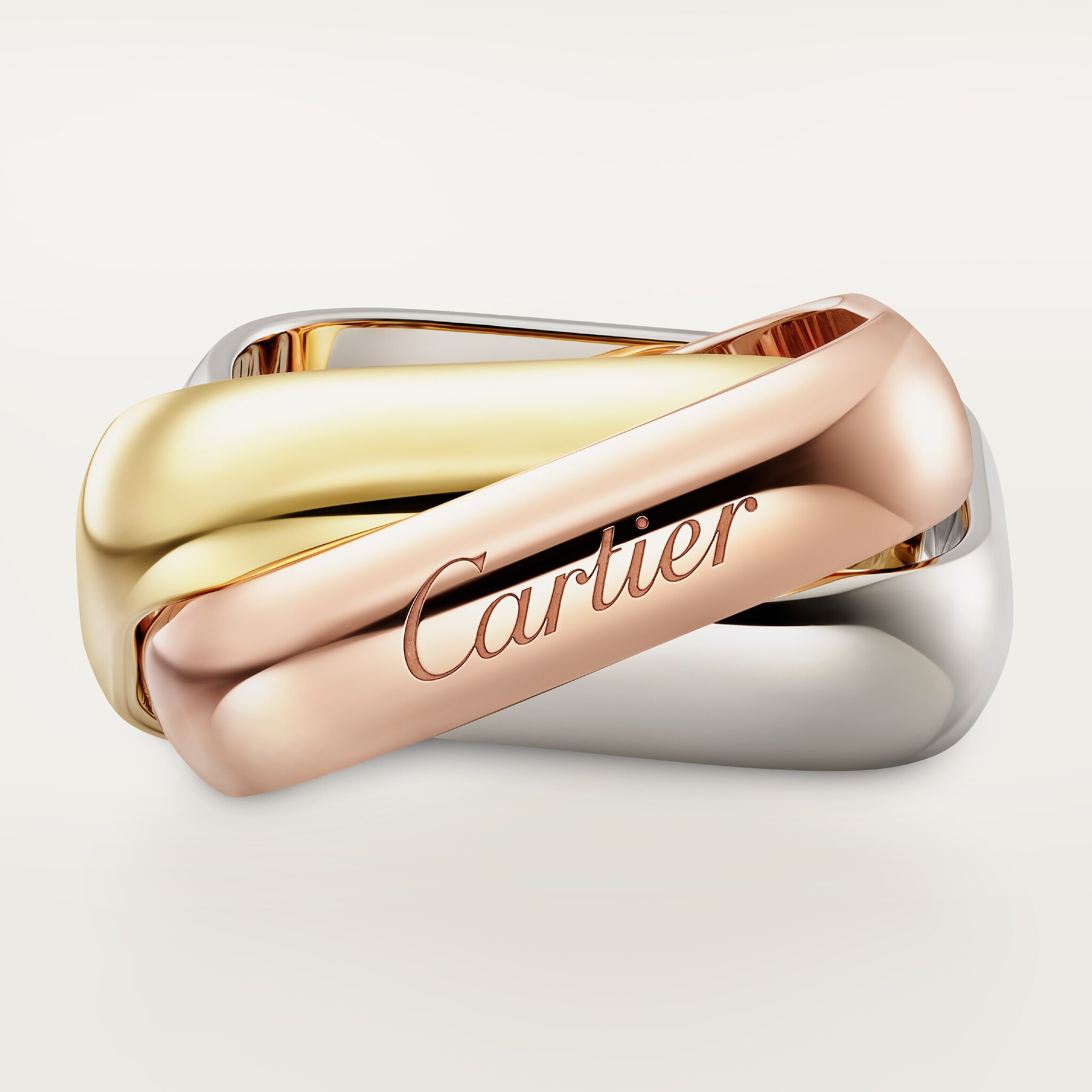 Trinity ring, cushion-shaped, large model