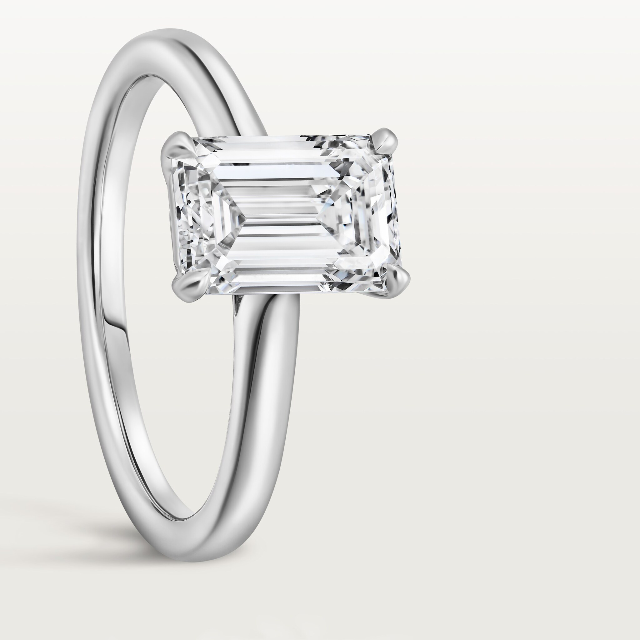 1895 solitaire, emerald-cut diamond - Solitaire 1895 | Cartier Malaysia