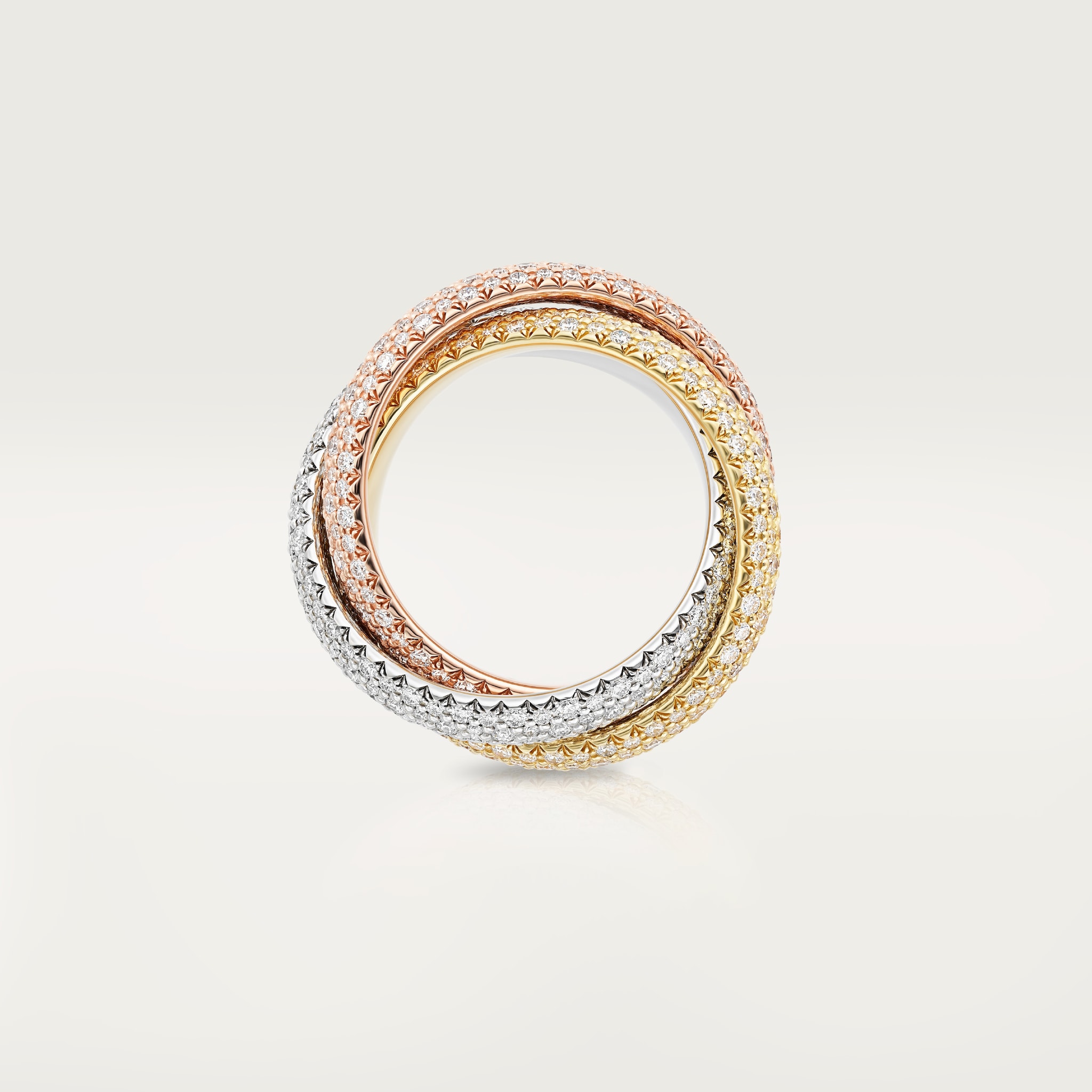 Trinity ring, large model, paved