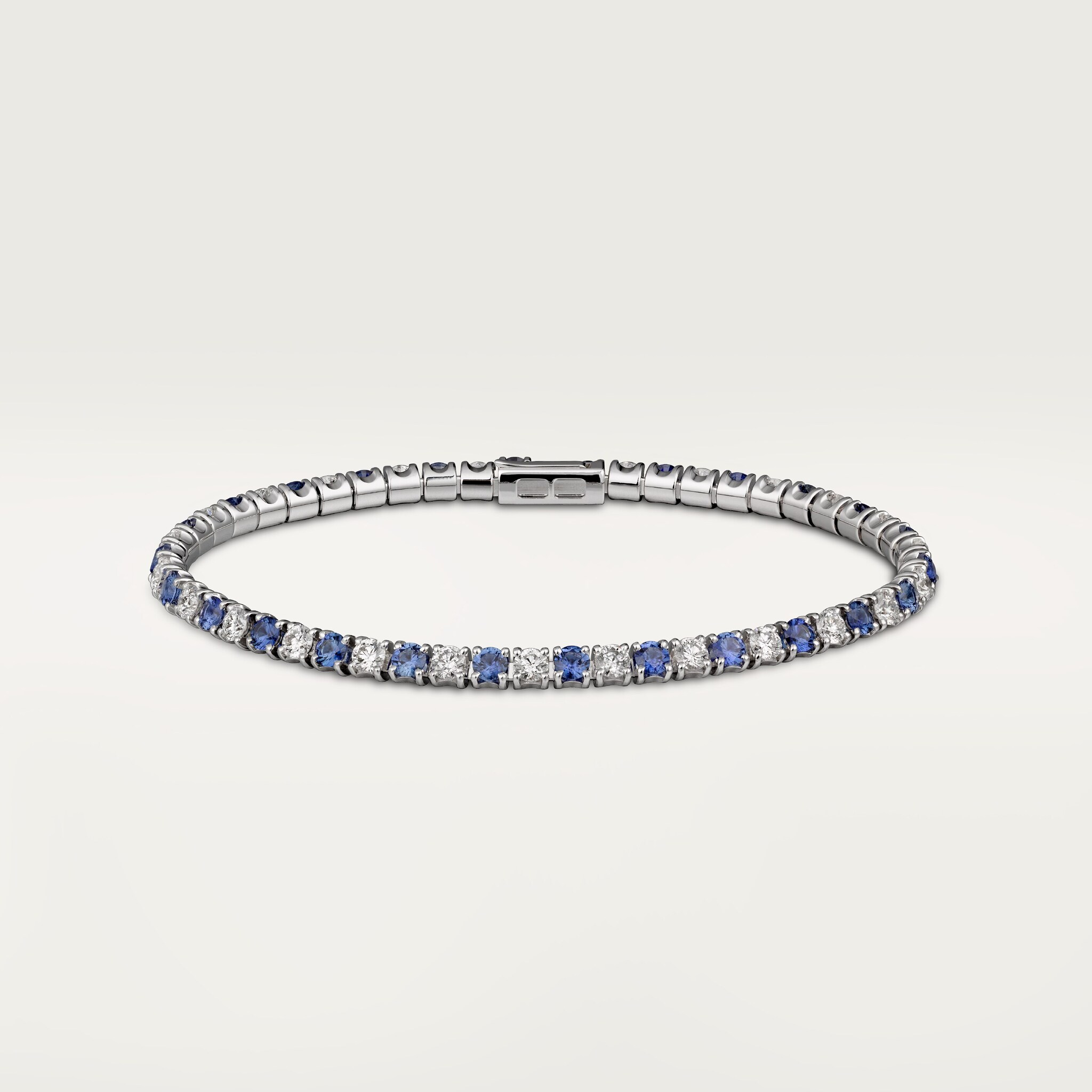 Essential Lines bracelet, brilliant-cut sapphires